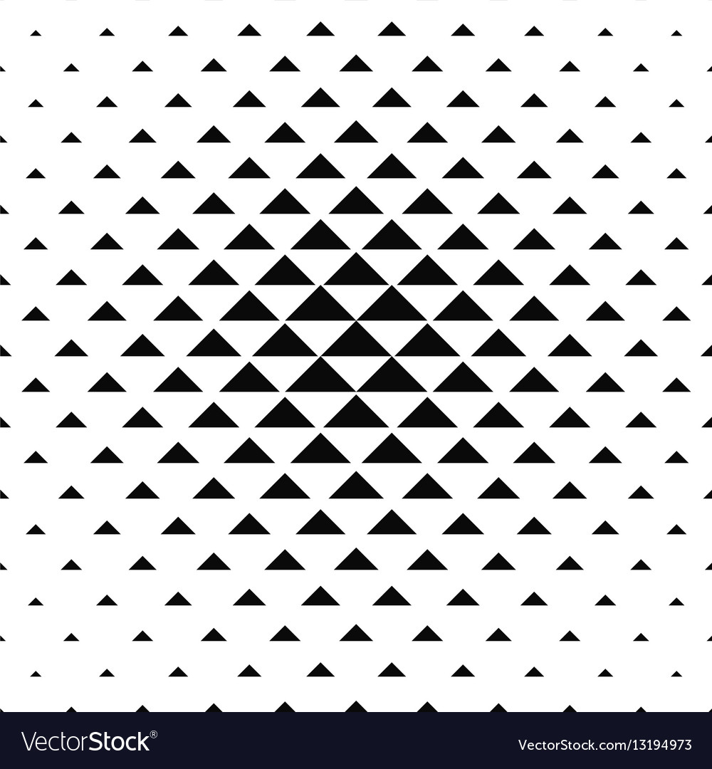 Abstract Monochrome Triangle Pattern Background Vector Image