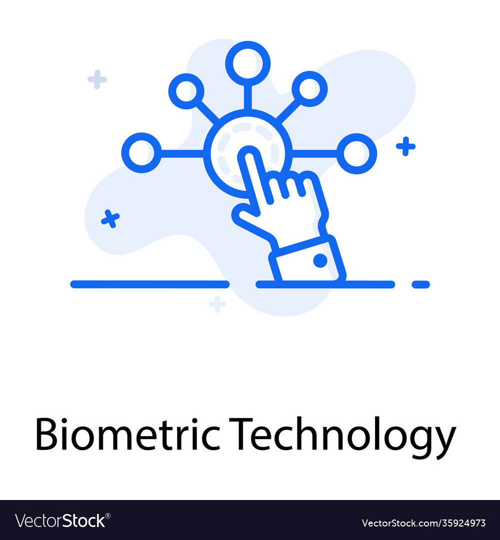 Biometric technology Royalty Free Vector Image