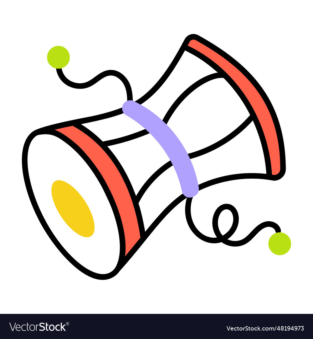 Hand drum Royalty Free Vector Image - VectorStock