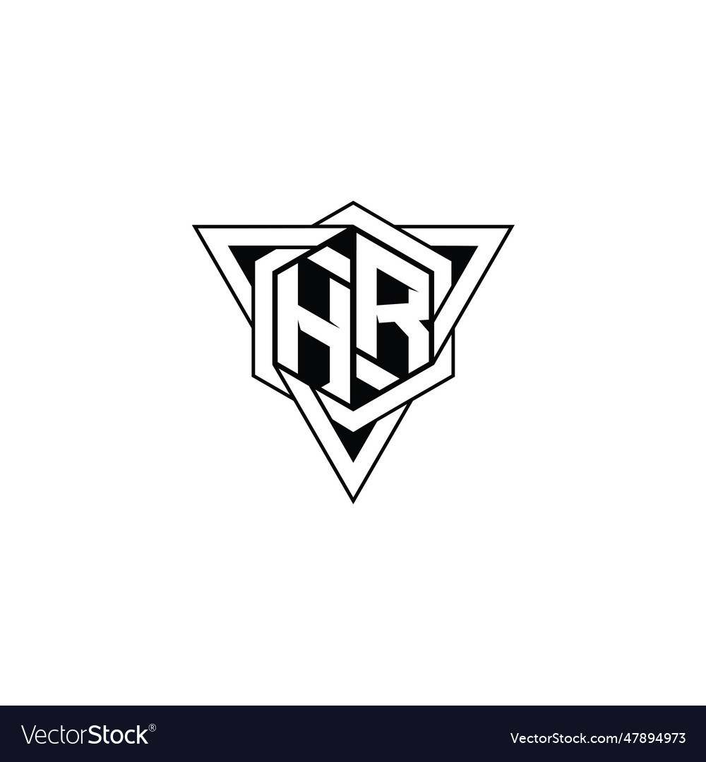 Hr Letter Logo Monogram Hexagon Shape Royalty Free Vector hr-letter-logo-monogram-hexagon-shape-royalty-free-vector