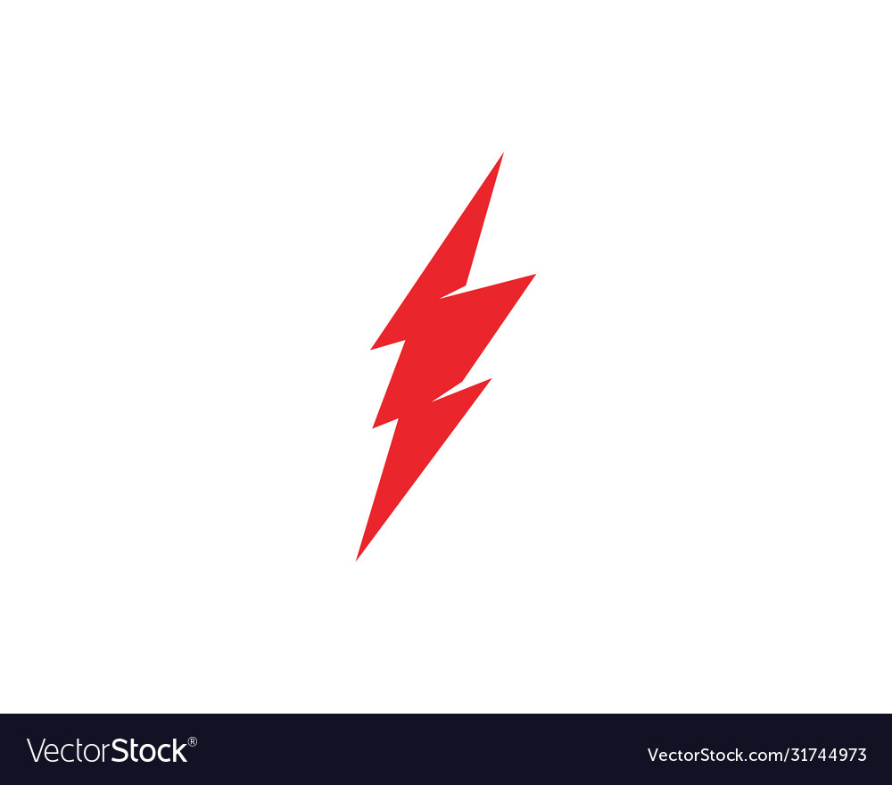 Lightning logo template Royalty Free Vector Image