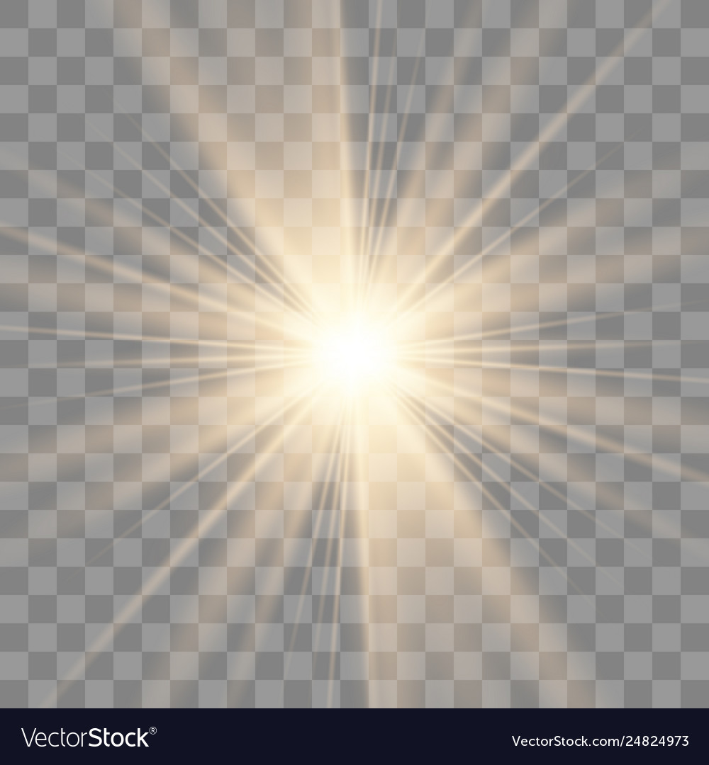 Star explodes on transparent background Royalty Free Vector