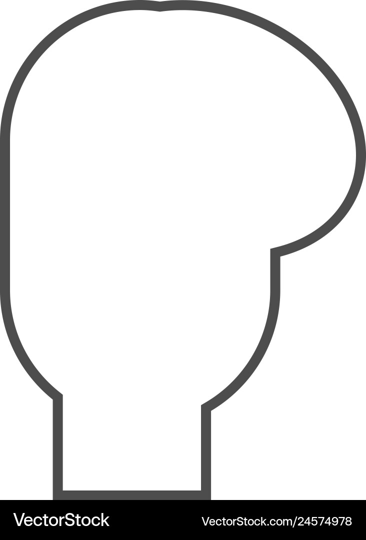 Boxing glove icon outline on white background Vector Image