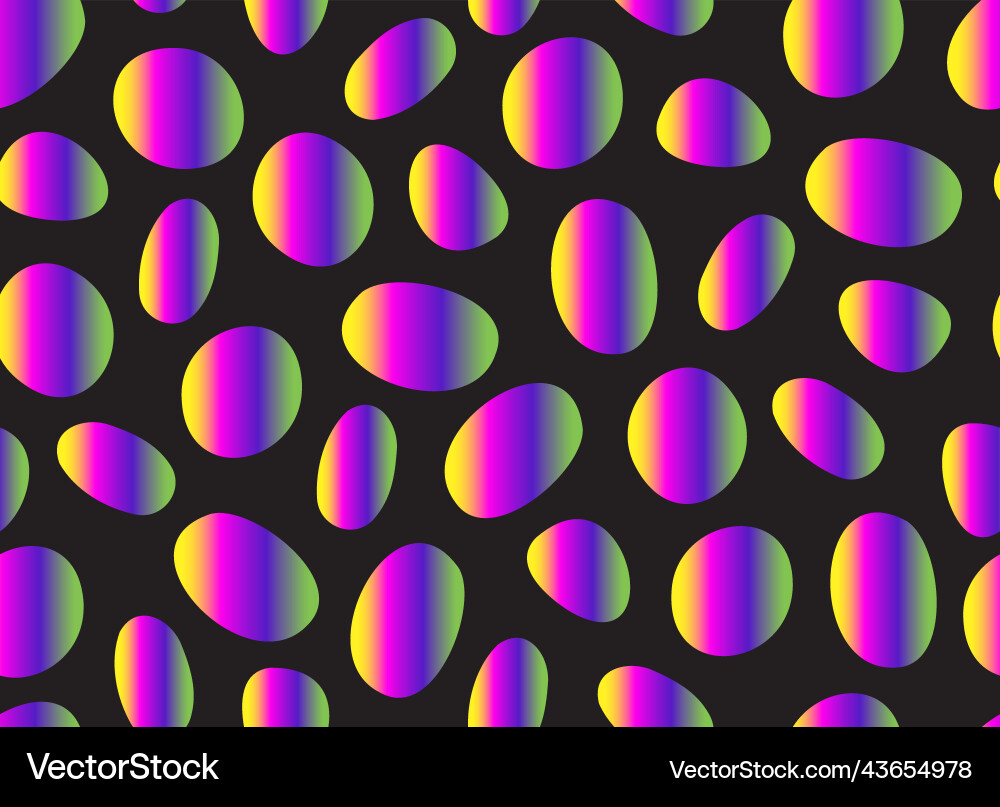 Dalmatian rainbow seamless pattern uneven Vector Image