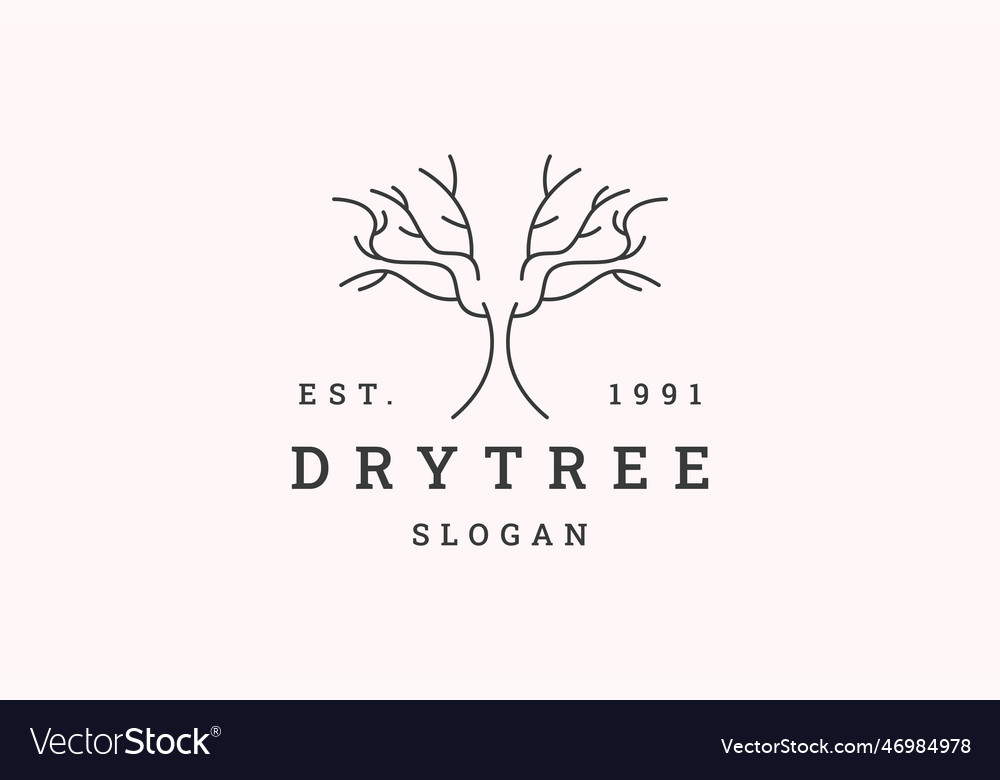 Dry tree Royalty Free Vector Image - VectorStock