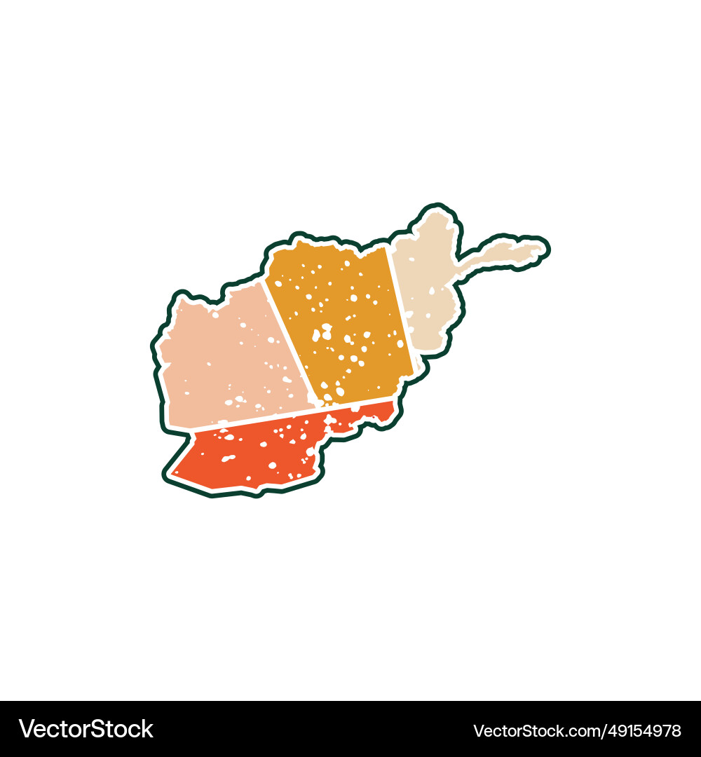 Kabul map vintage - world international Royalty Free Vector