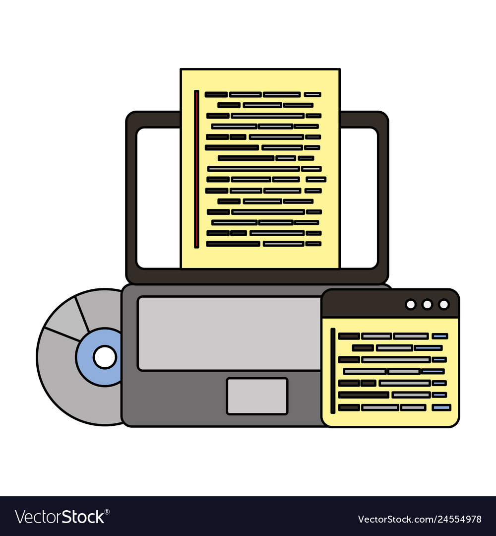 Programming coding language Royalty Free Vector Image