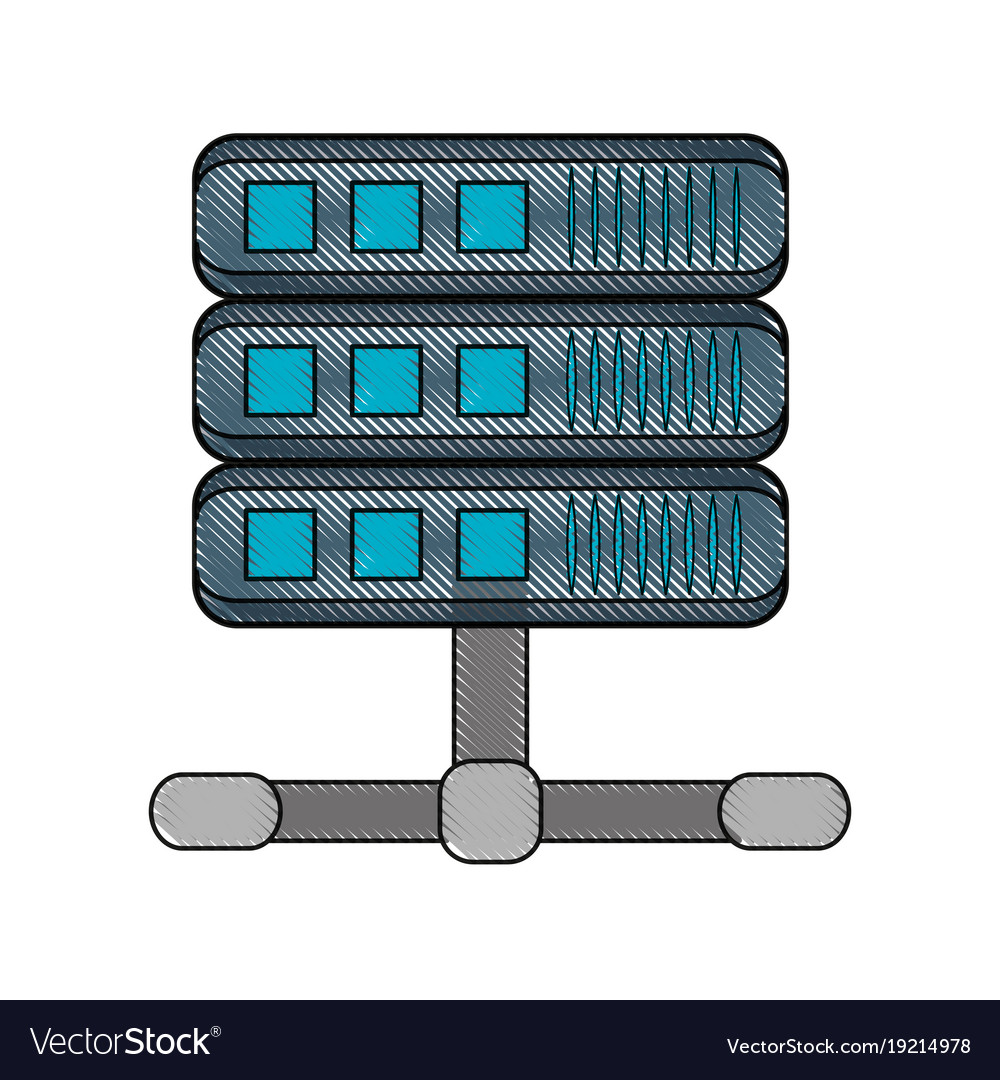 Servers storage database Royalty Free Vector Image