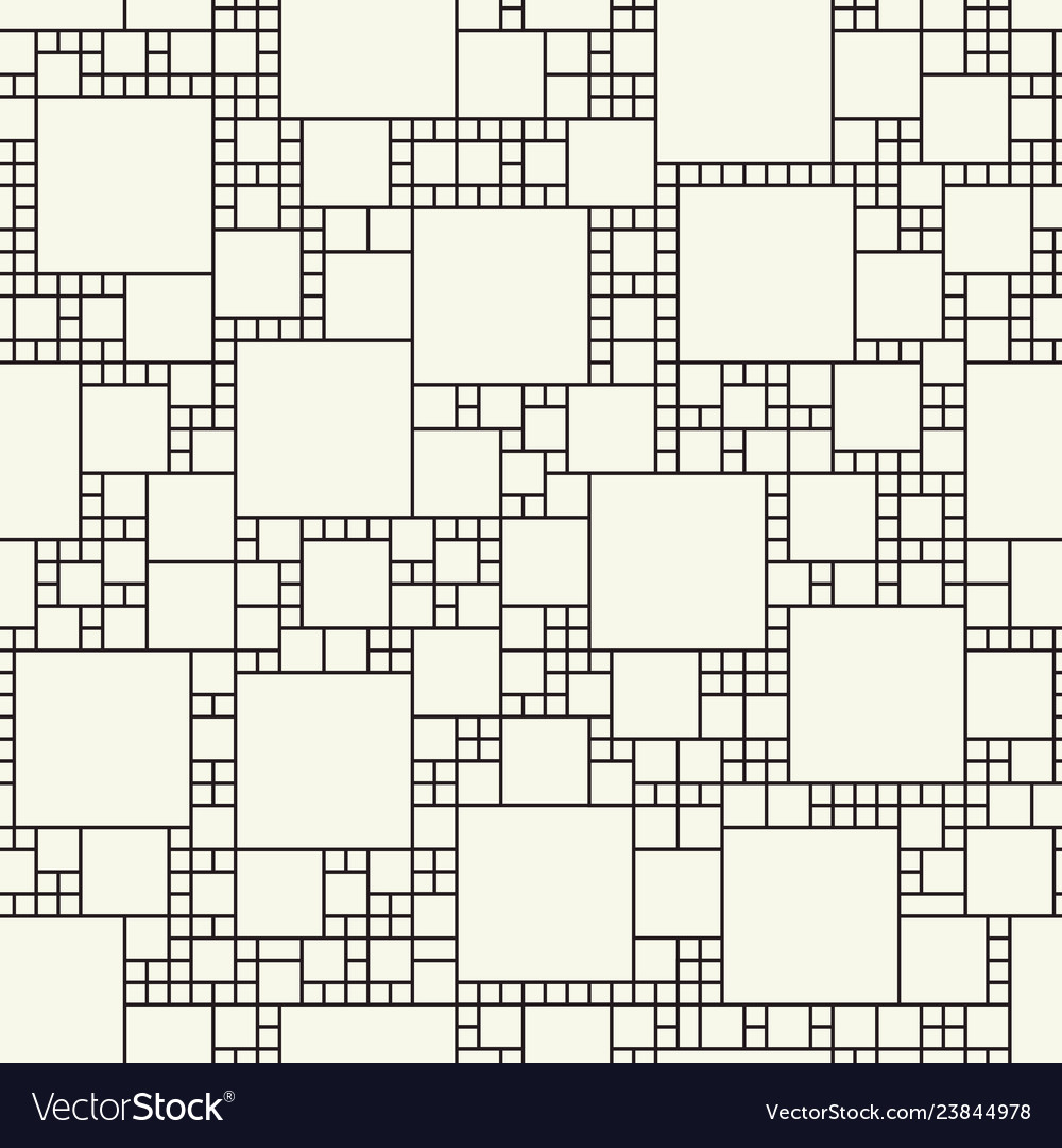 Squares different sizes pattern Royalty Free Vector Image