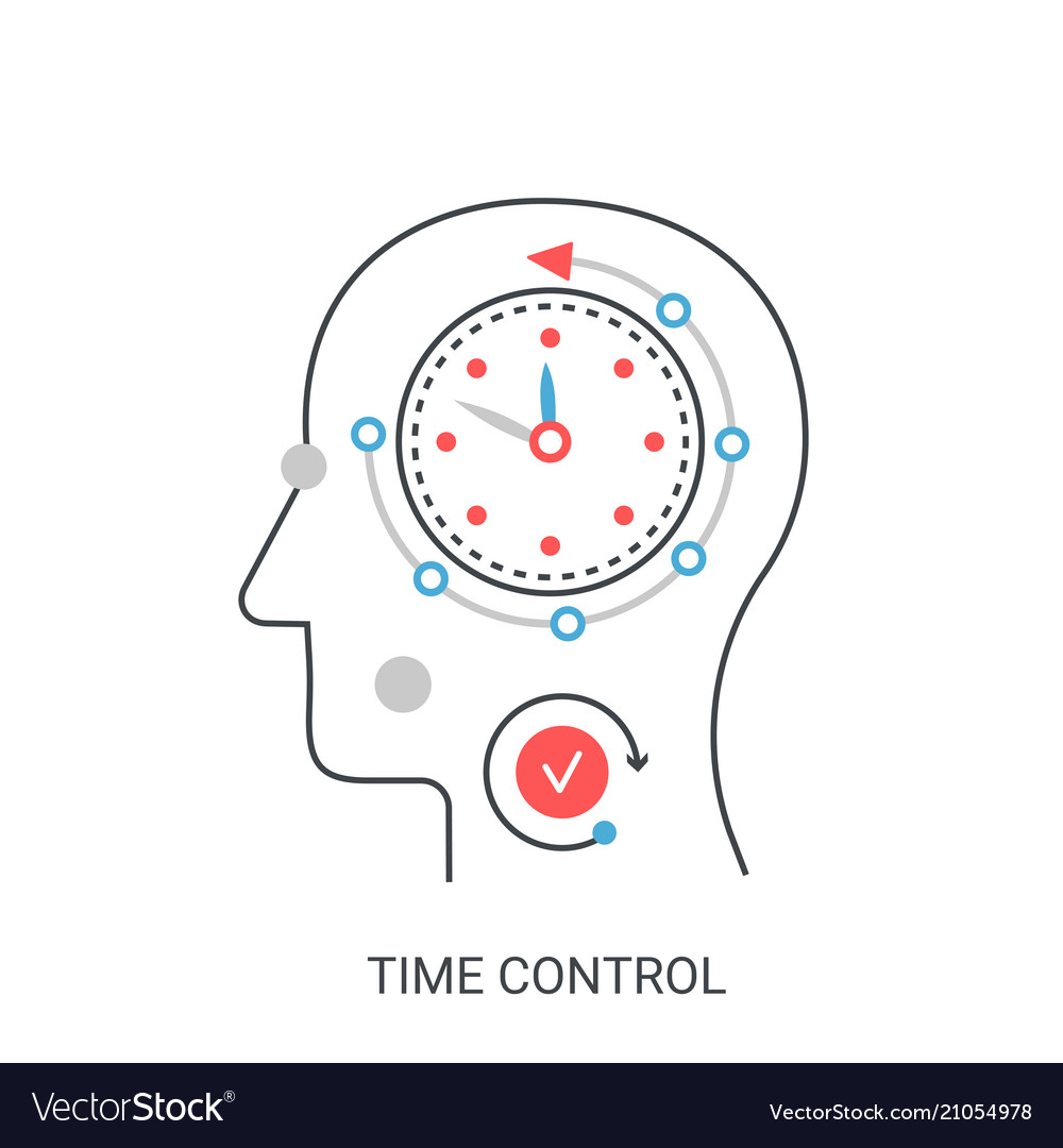 Time control concept Royalty Free Vector Image