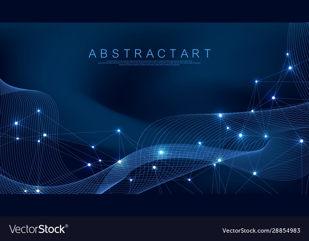 Abstract plexus background with connected lines Vector Image