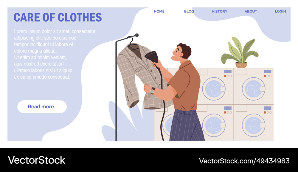 Clothing care the metaphor teaches Royalty Free Vector Image