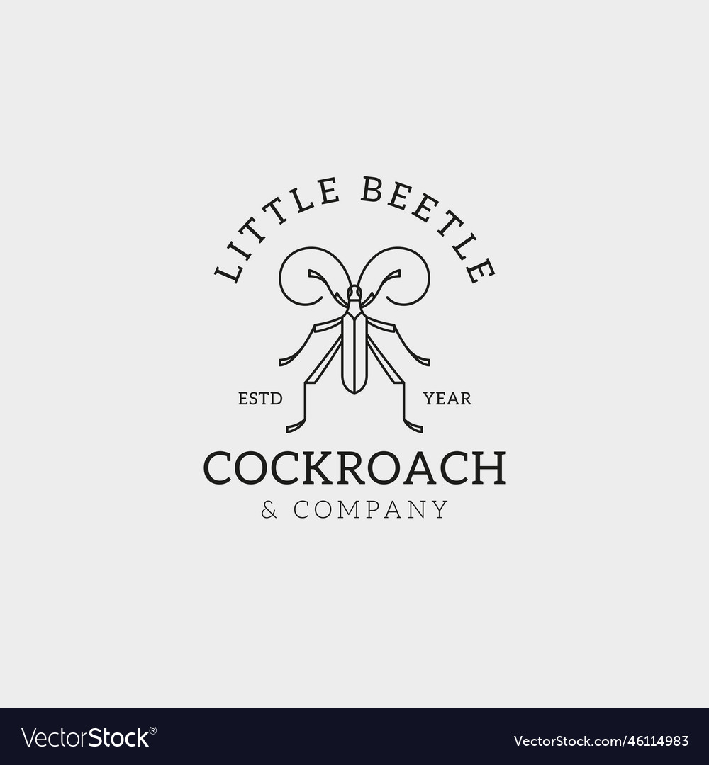 Cockroach logo Royalty Free Vector Image - VectorStock