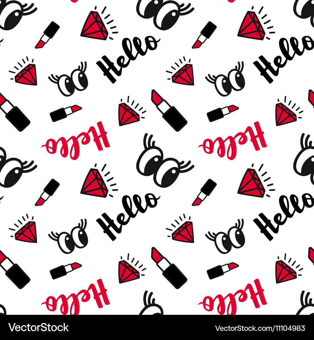 Colorful patches collection with lettering Vector Image