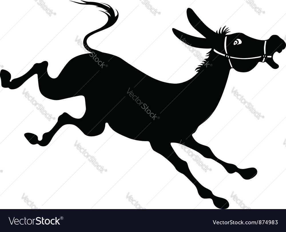 Donkey Royalty Free Vector Image - VectorStock