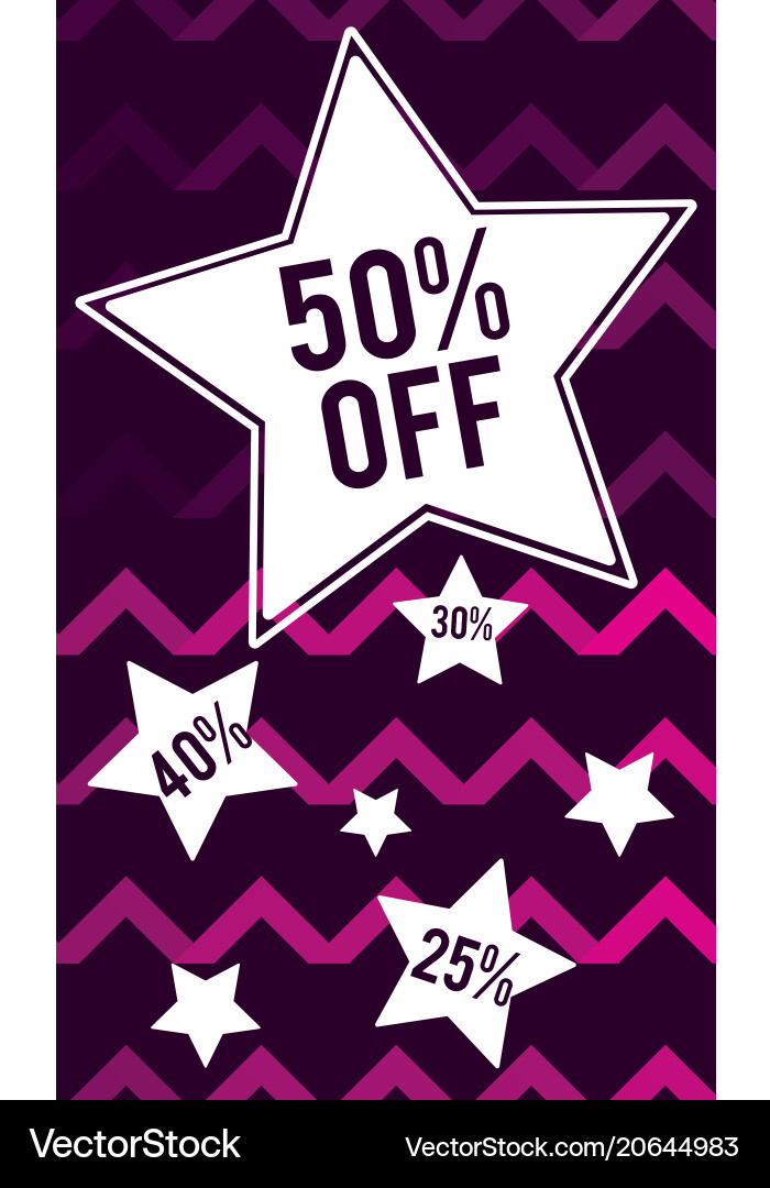 Sales promotions and discounts Royalty Free Vector Image