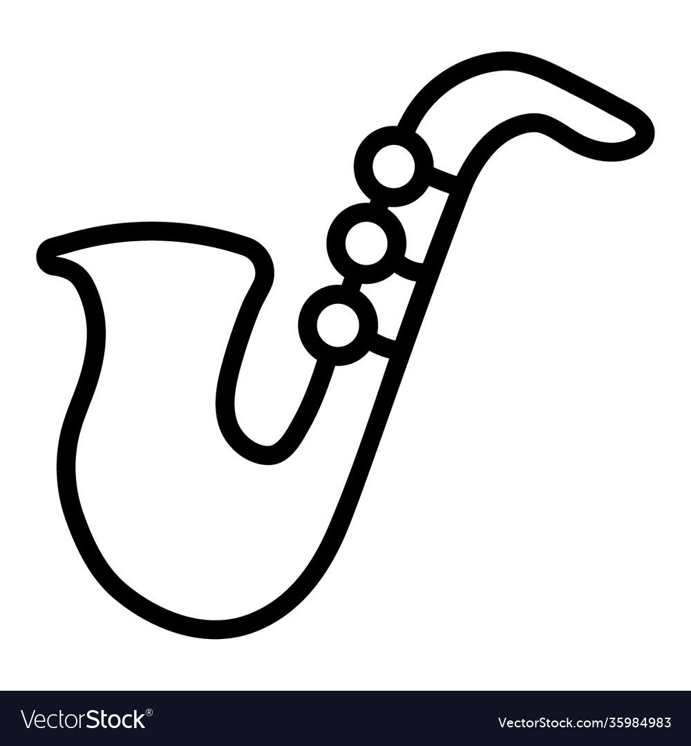 Saxophone Royalty Free Vector Image - VectorStock