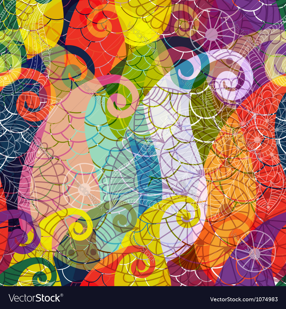 Seamless vivid colorful translucent pattern Vector Image