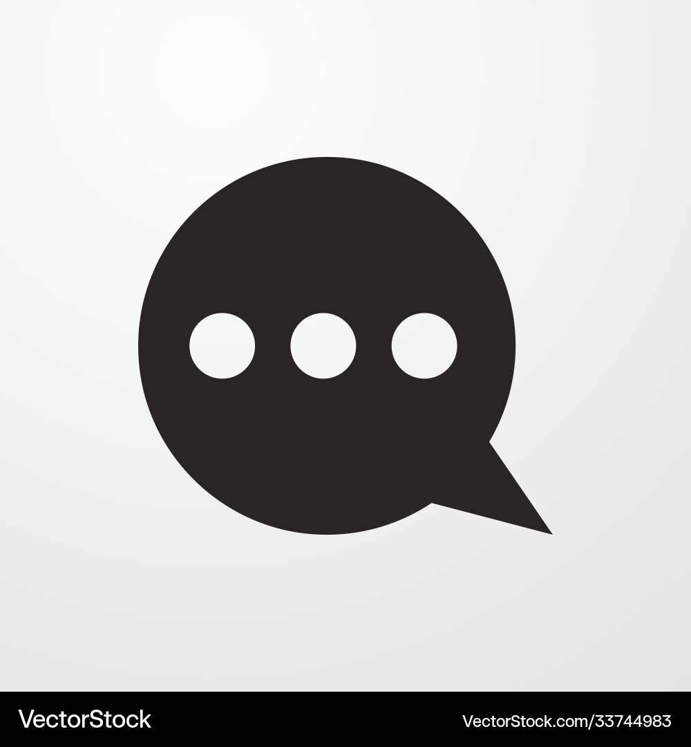 Speech bubble message sign icon bubble Royalty Free Vector