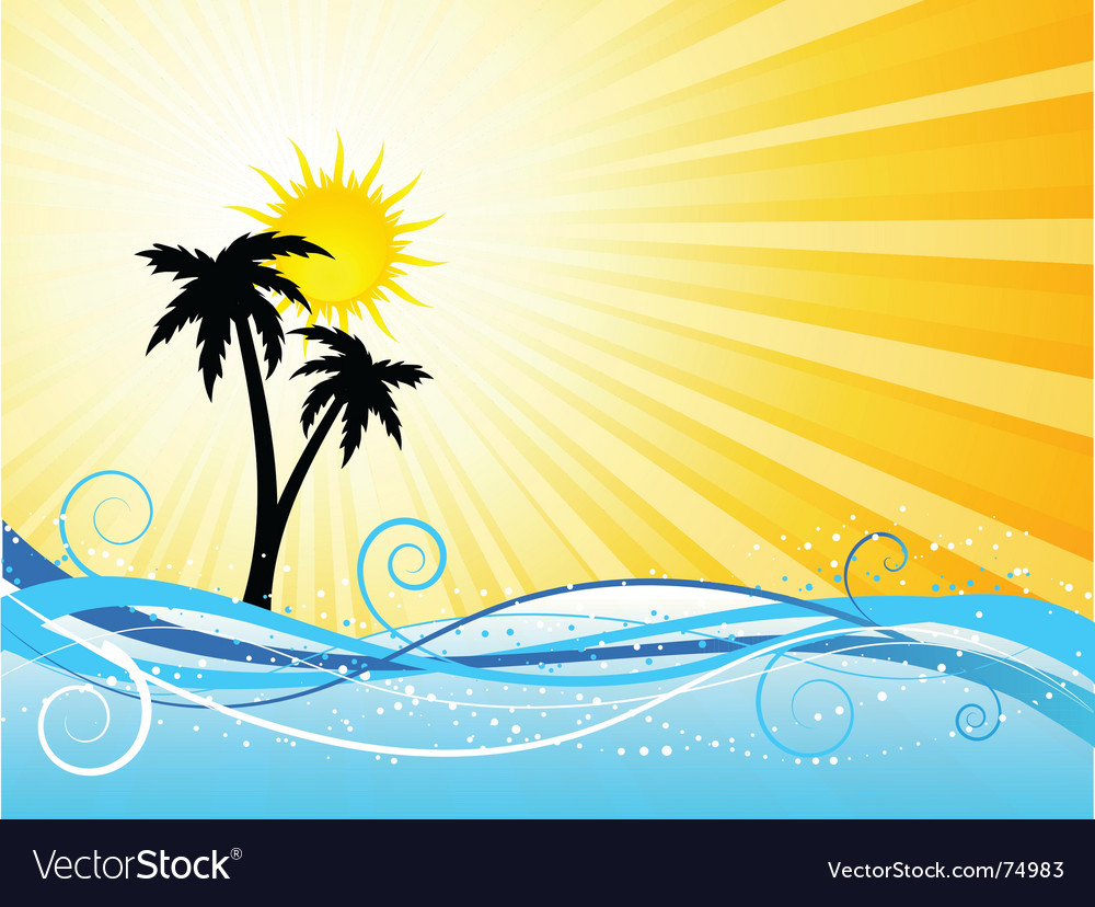Summer background Royalty Free Vector Image - VectorStock
