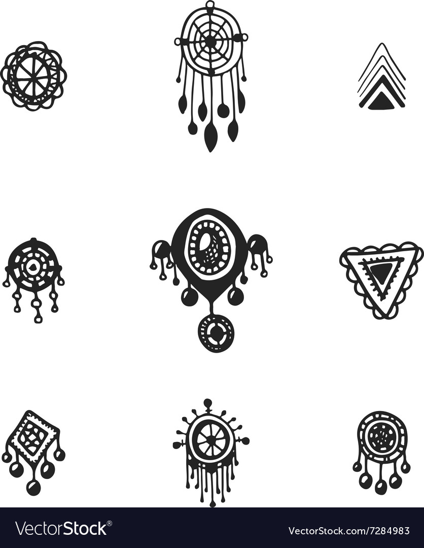 Tribal elements collection Royalty Free Vector Image