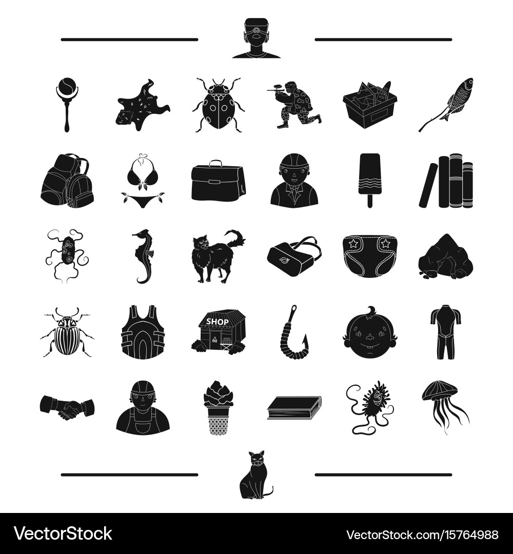 Animal rest childhood and other web icon Vector Image