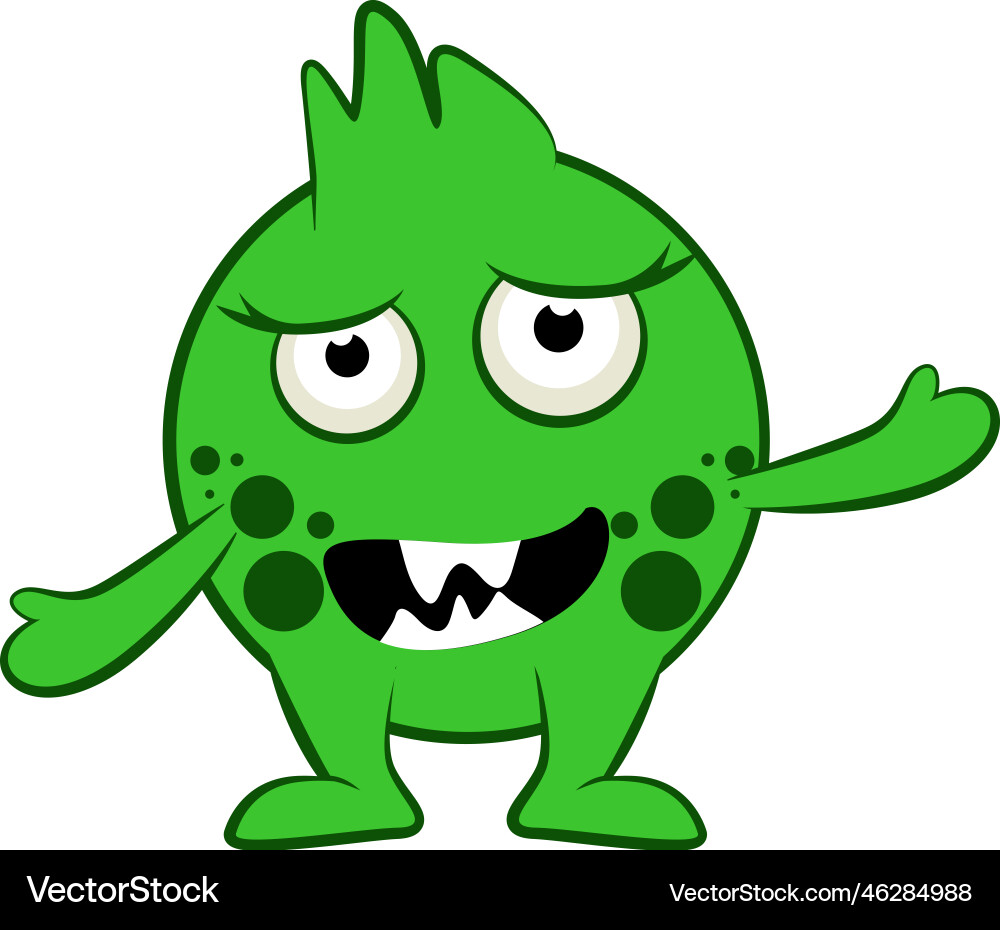 Cartoon monster halloween Royalty Free Vector Image
