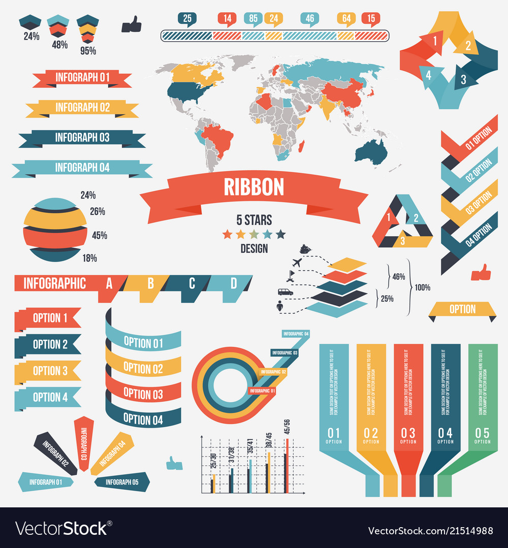 Collection infograph people elements Royalty Free Vector Collection infograph people elements Royalty Free Vector