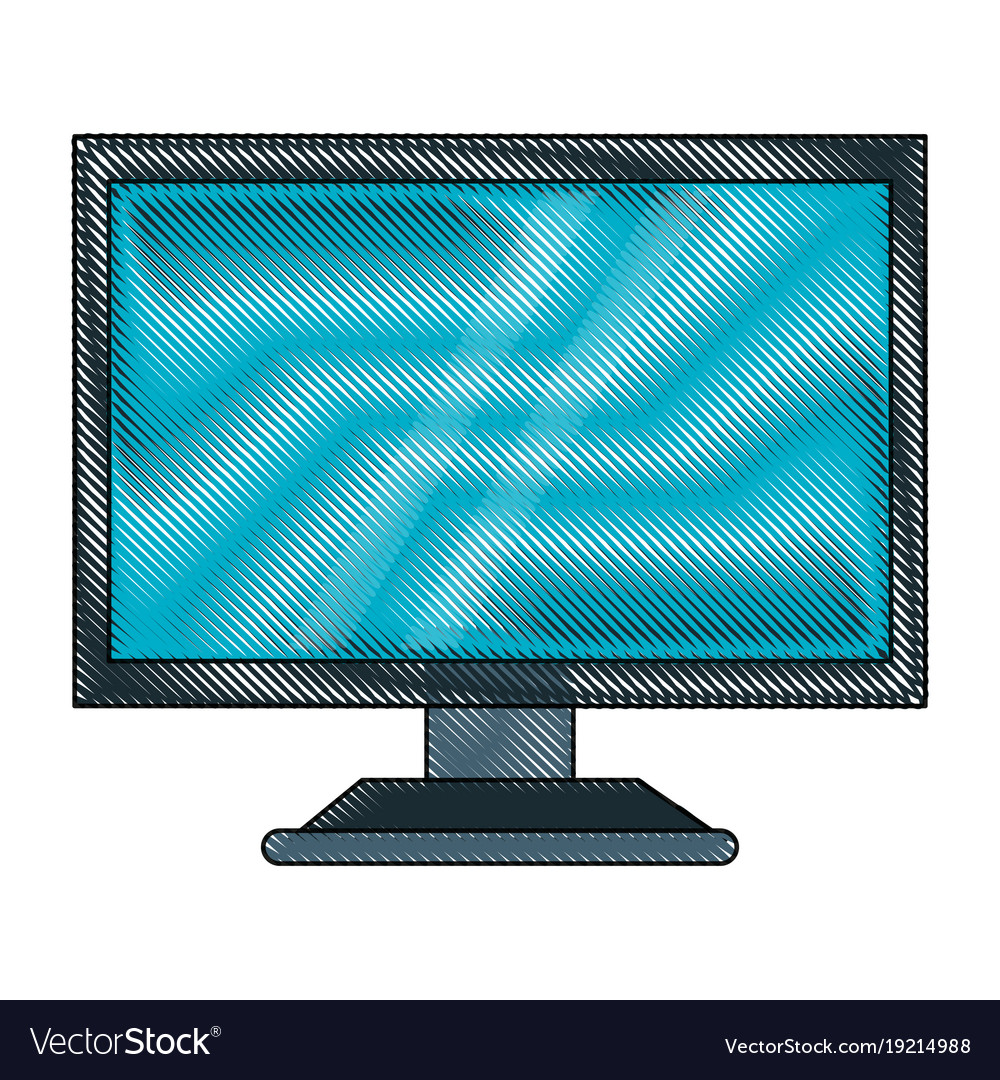 Computer screen technology Royalty Free Vector Image