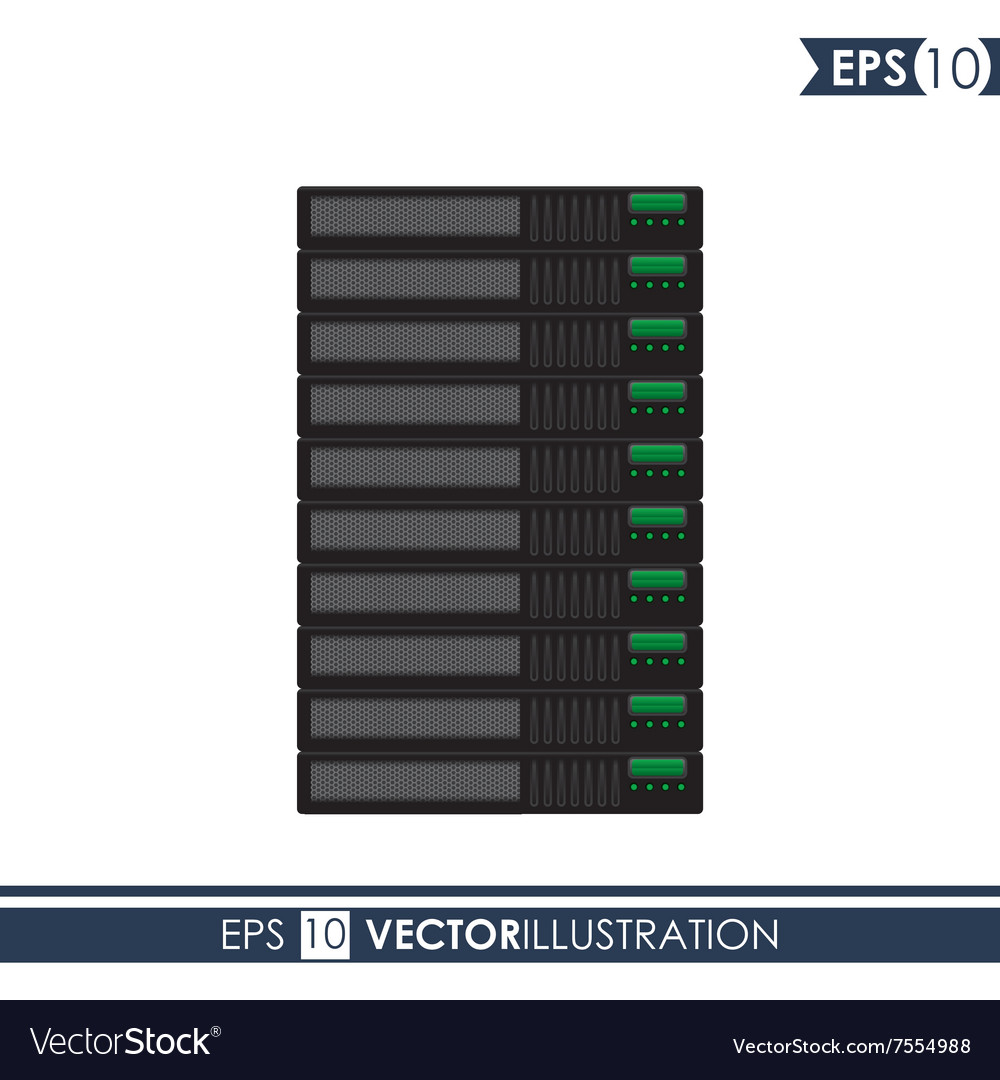 Data center design Royalty Free Vector Image - VectorStock