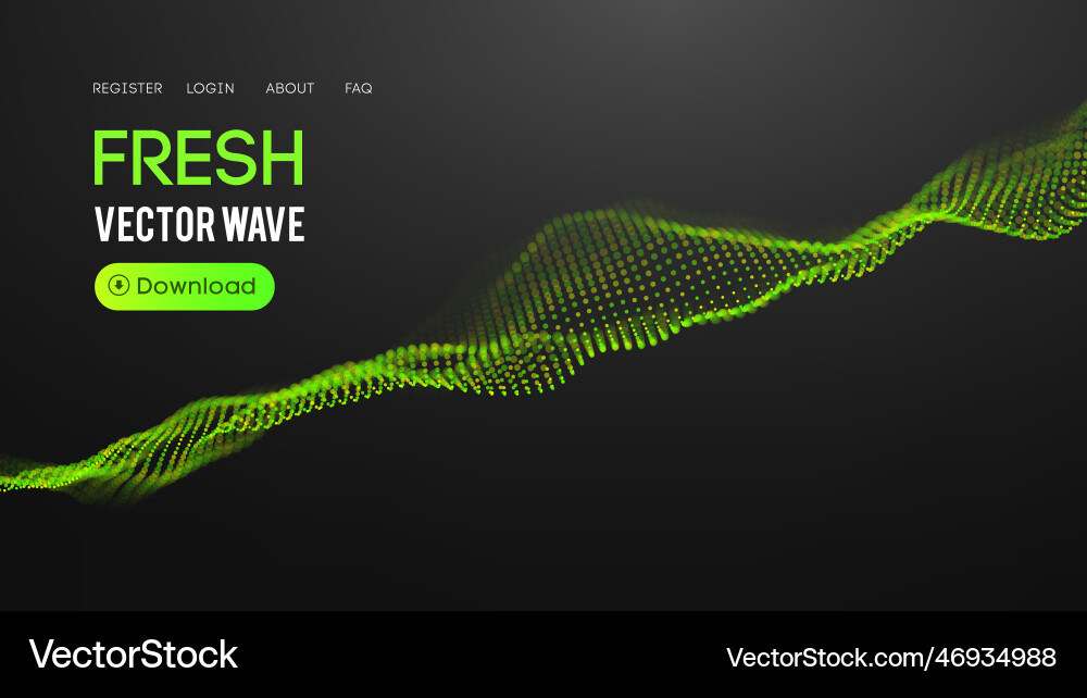 Fresh abstract green background green energy Vector Image
