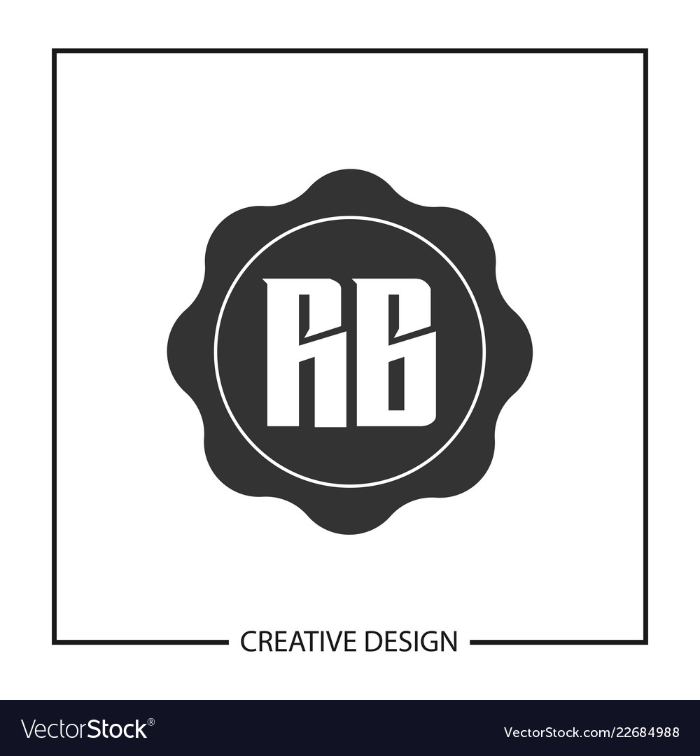 Initial letter rb logo template design Royalty Free Vector