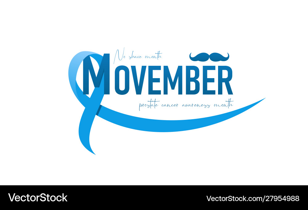 Movember raise awareness mens health issues Vector Image