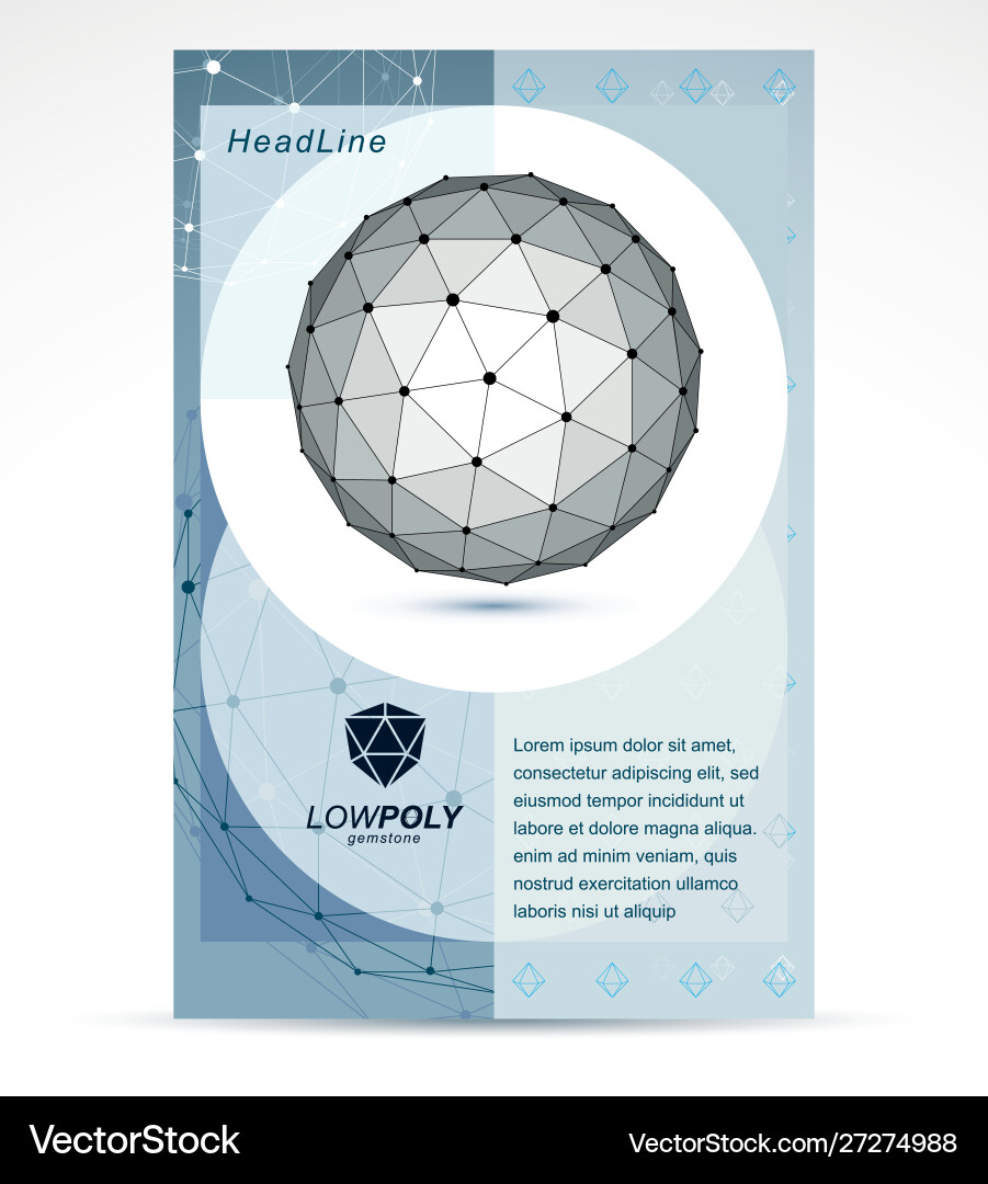 New technology theme booklet cover design front Vector Image