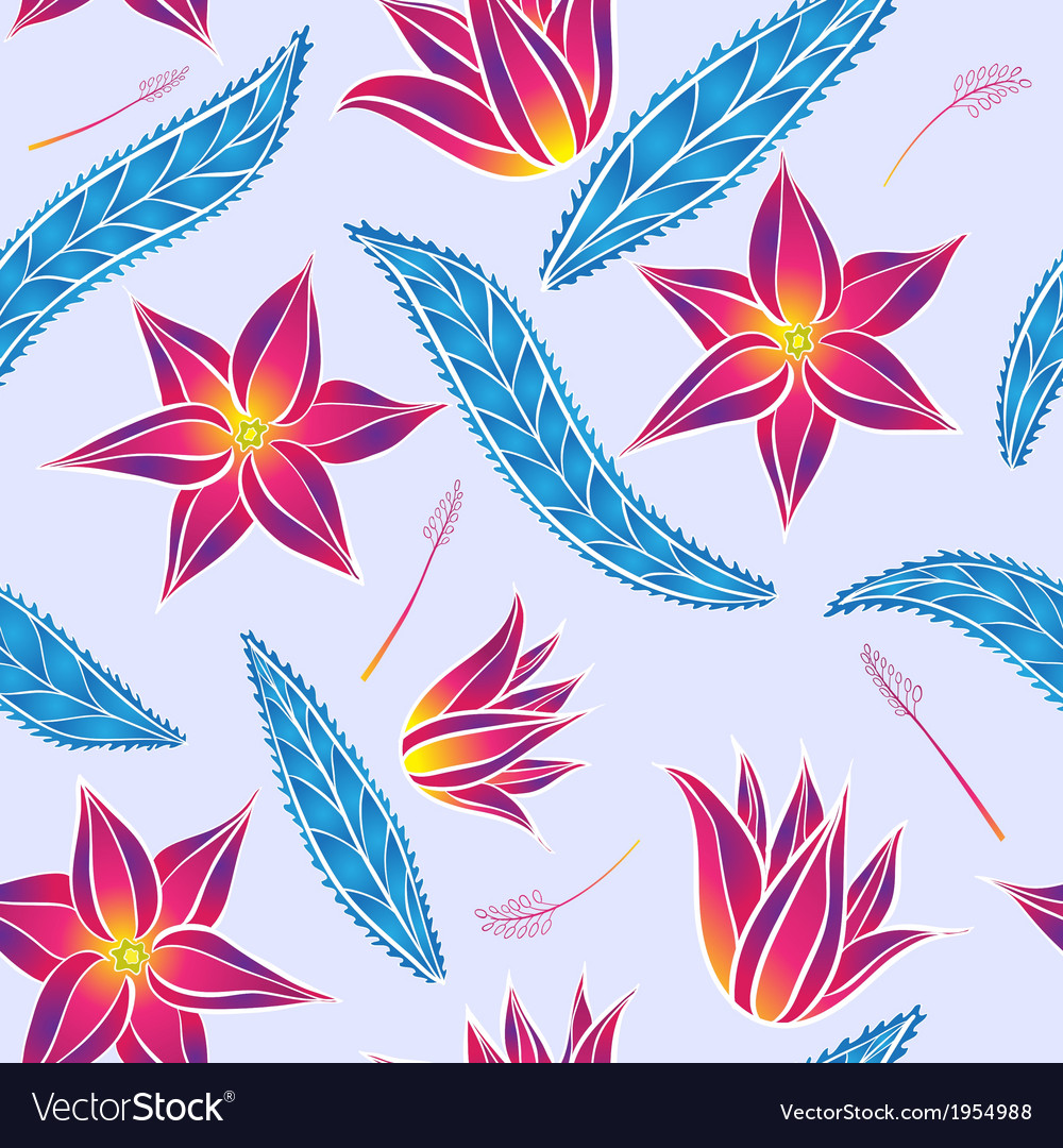 Seamless spring bright pattern Royalty Free Vector Image