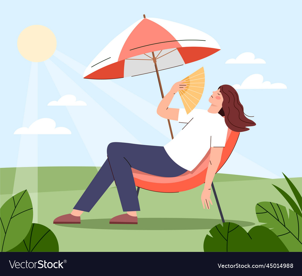 Summer heat concept Royalty Free Vector Image - VectorStock