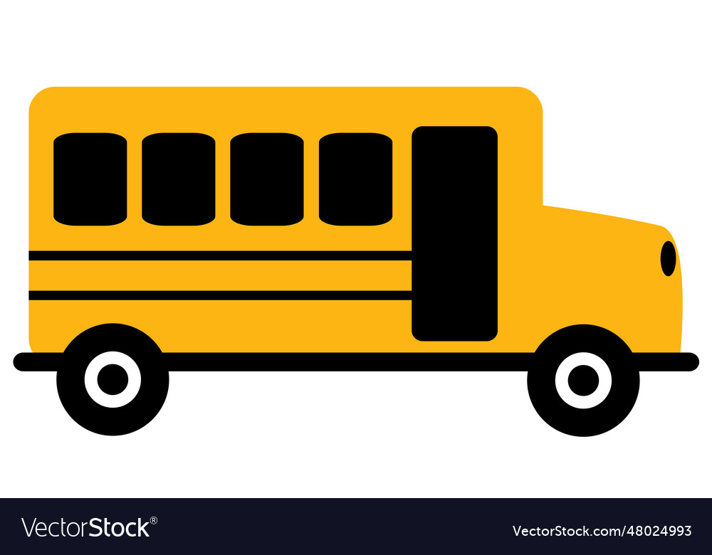 A school bus Royalty Free Vector Image - VectorStock