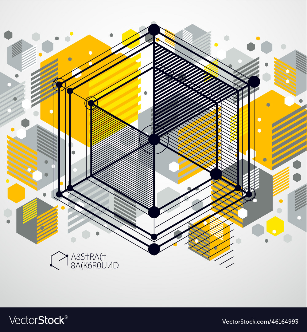 Abstract composition with simple geometric Vector Image