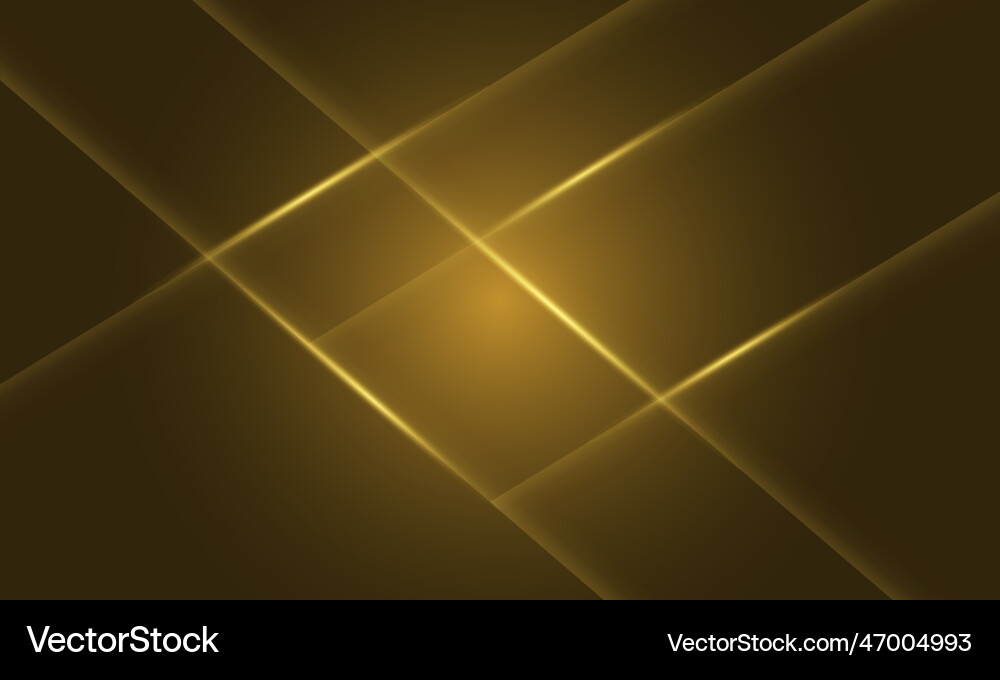 Abstract golden light line cross luxury design Vector Image
