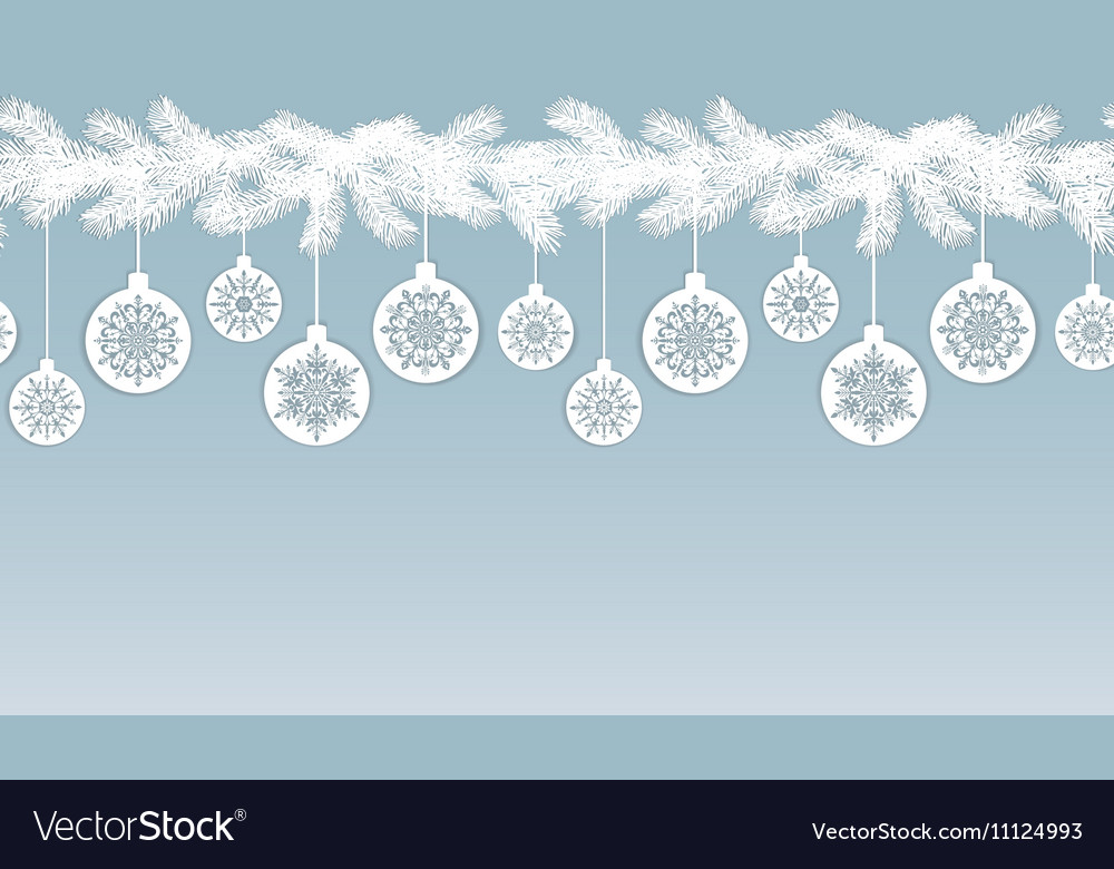 Christmas seamless border Royalty Free Vector Image