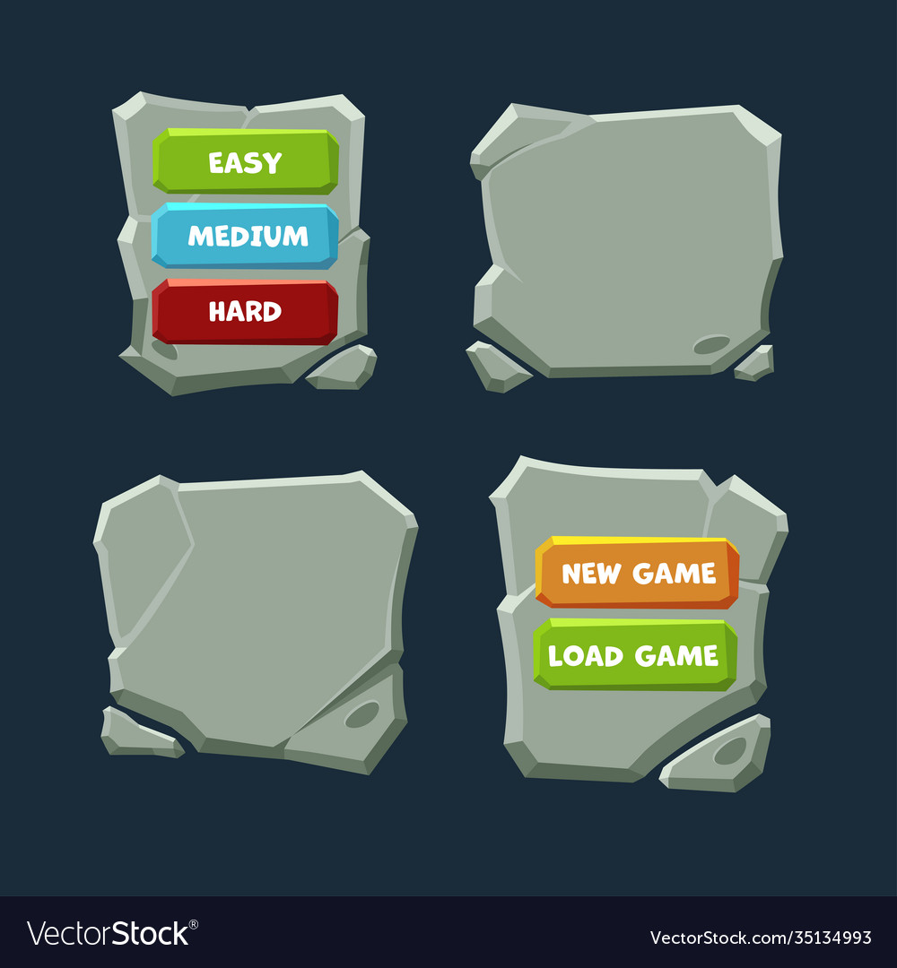 Collection interface elements text boxes and Vector Image