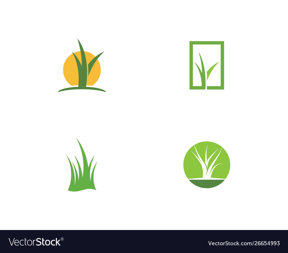 Grass logo Royalty Free Vector Image - VectorStock