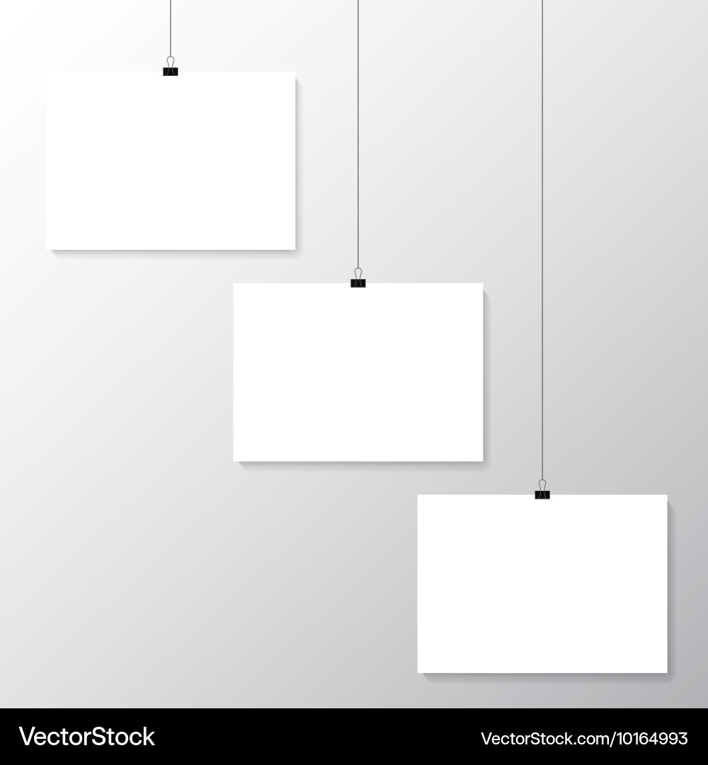 Grey wall with mock up Royalty Free Vector Image
