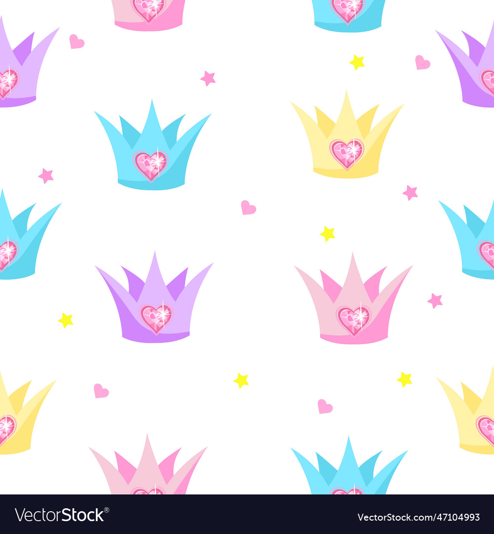 Princess pattern Royalty Free Vector Image - VectorStock