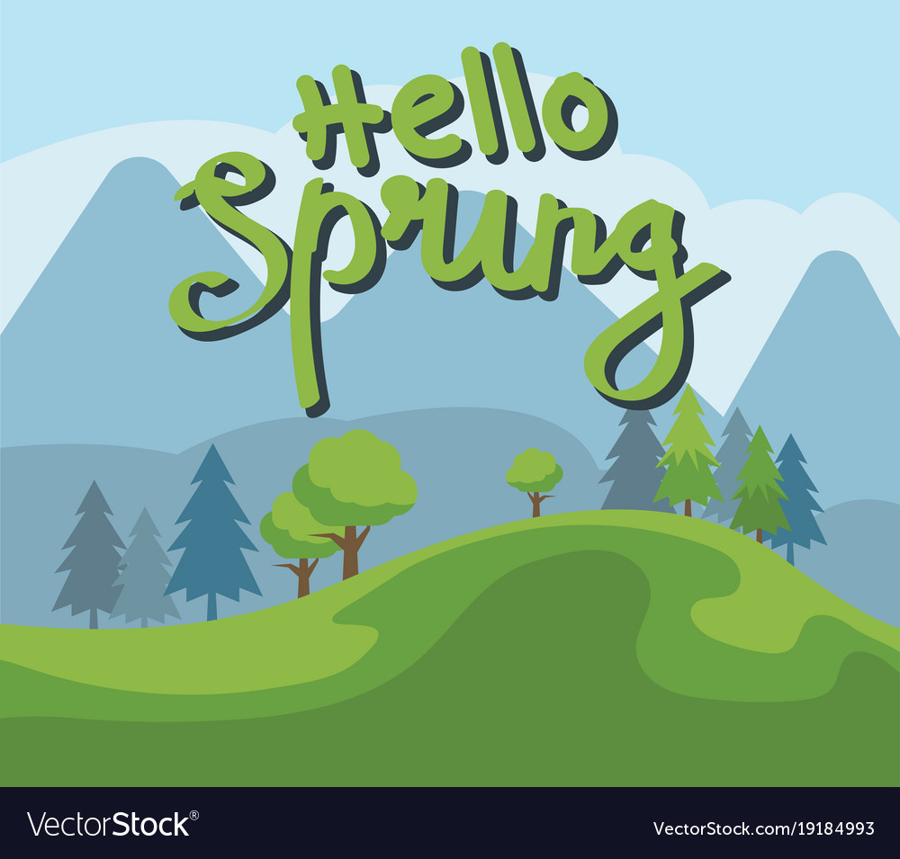 Spring time background Royalty Free Vector Image