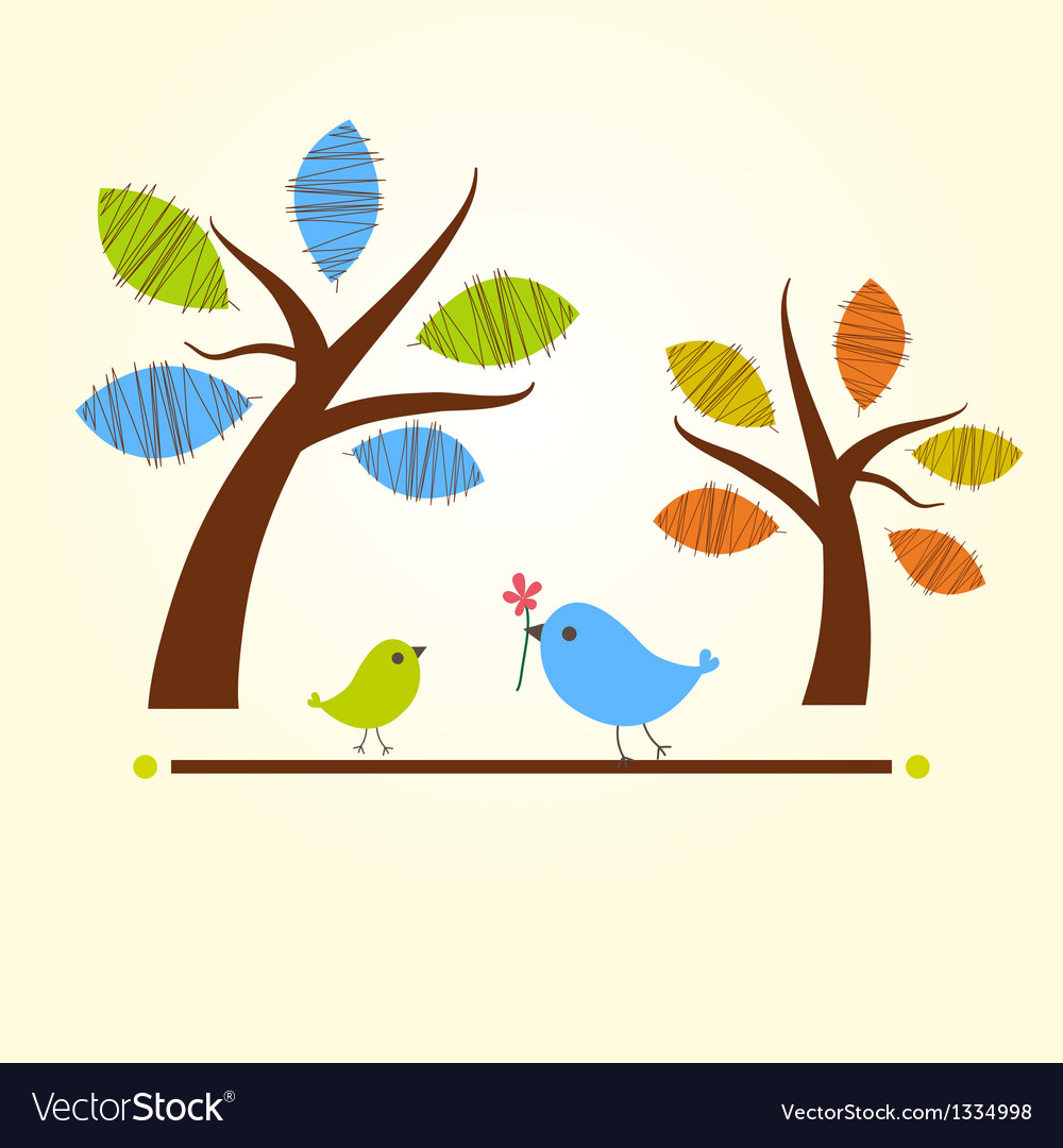 Beautiful spring background Royalty Free Vector Image