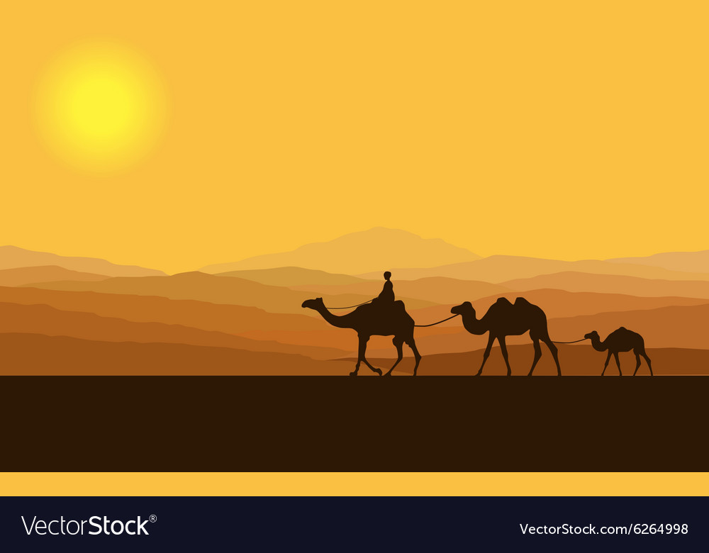 Desert Royalty Free Vector Image - VectorStock