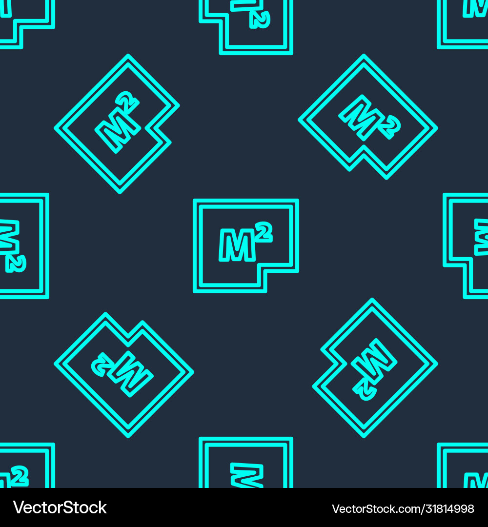 Green line house plan icon isolated seamless Vector Image