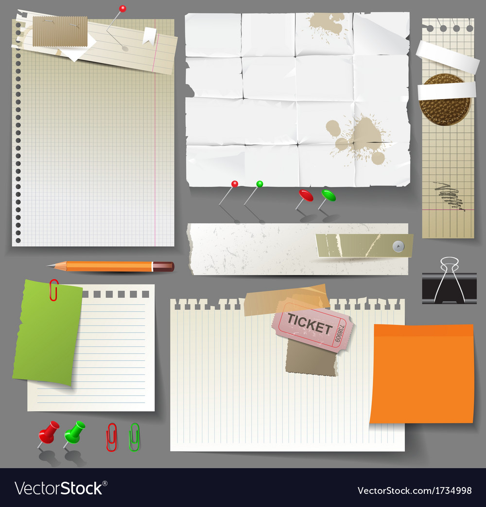 Paper design elements Royalty Free Vector Image