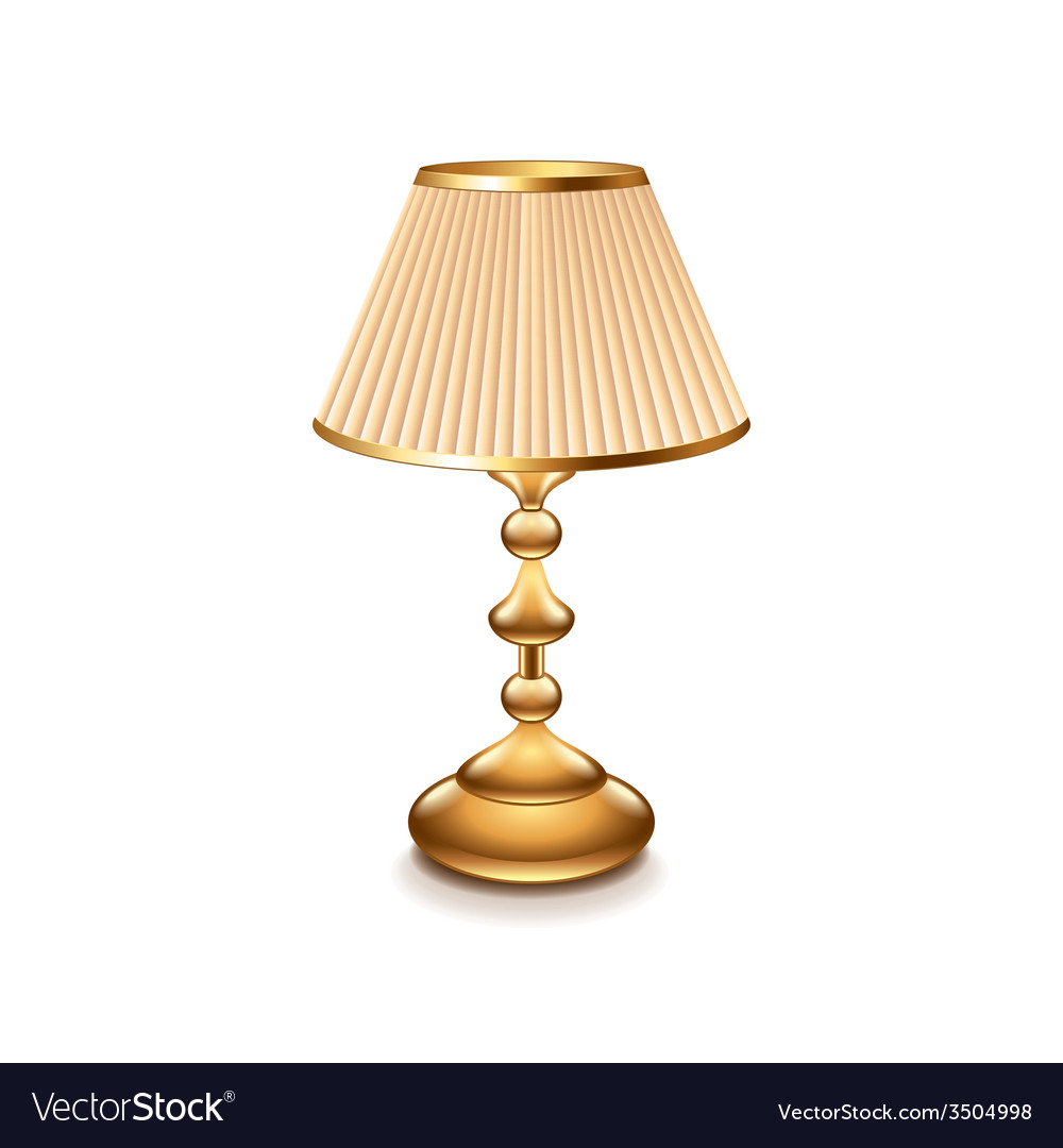 Table lamp isolated Royalty Free Vector Image - VectorStock